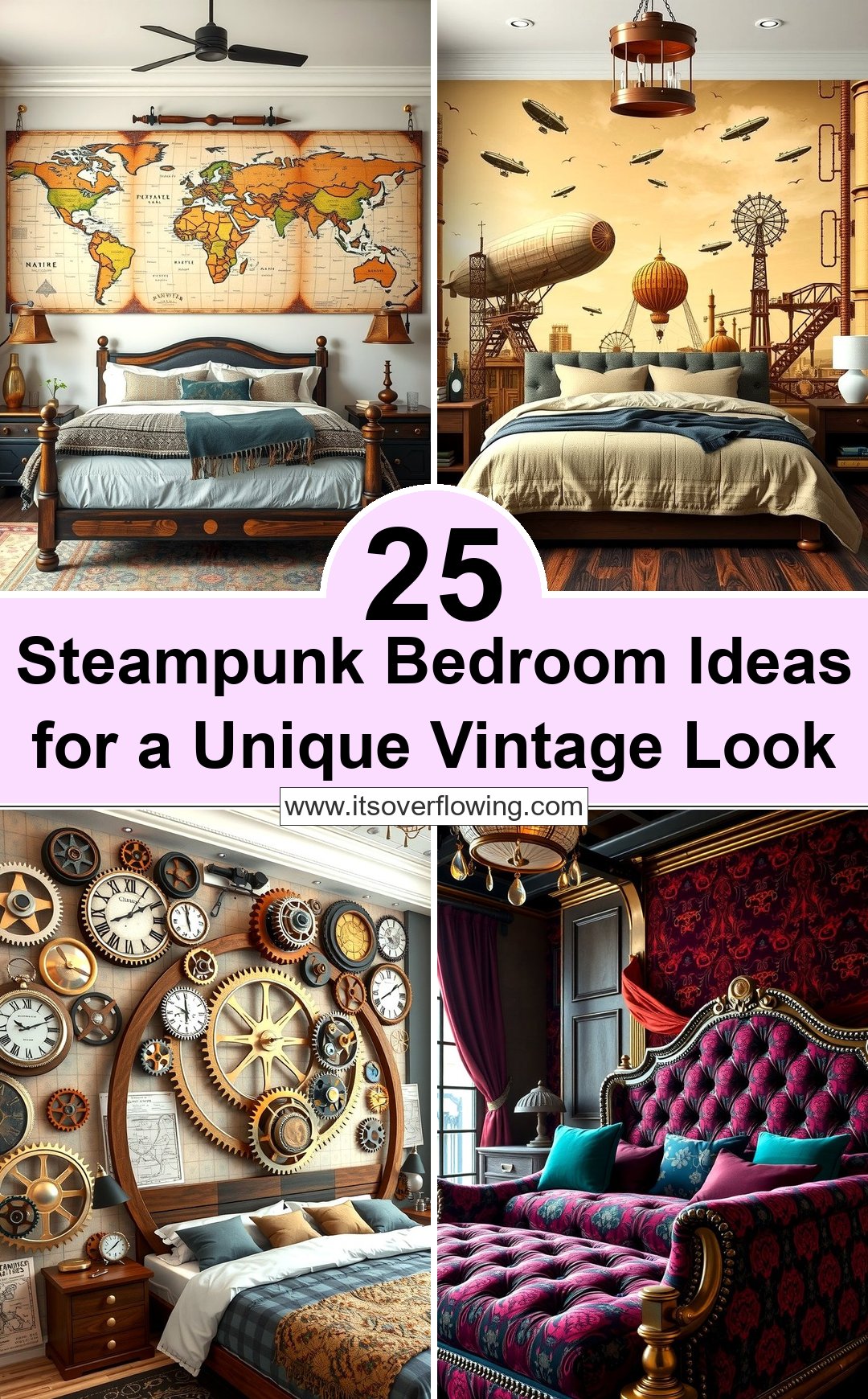 25 Steampunk Bedroom Ideas for a Unique Vintage Look