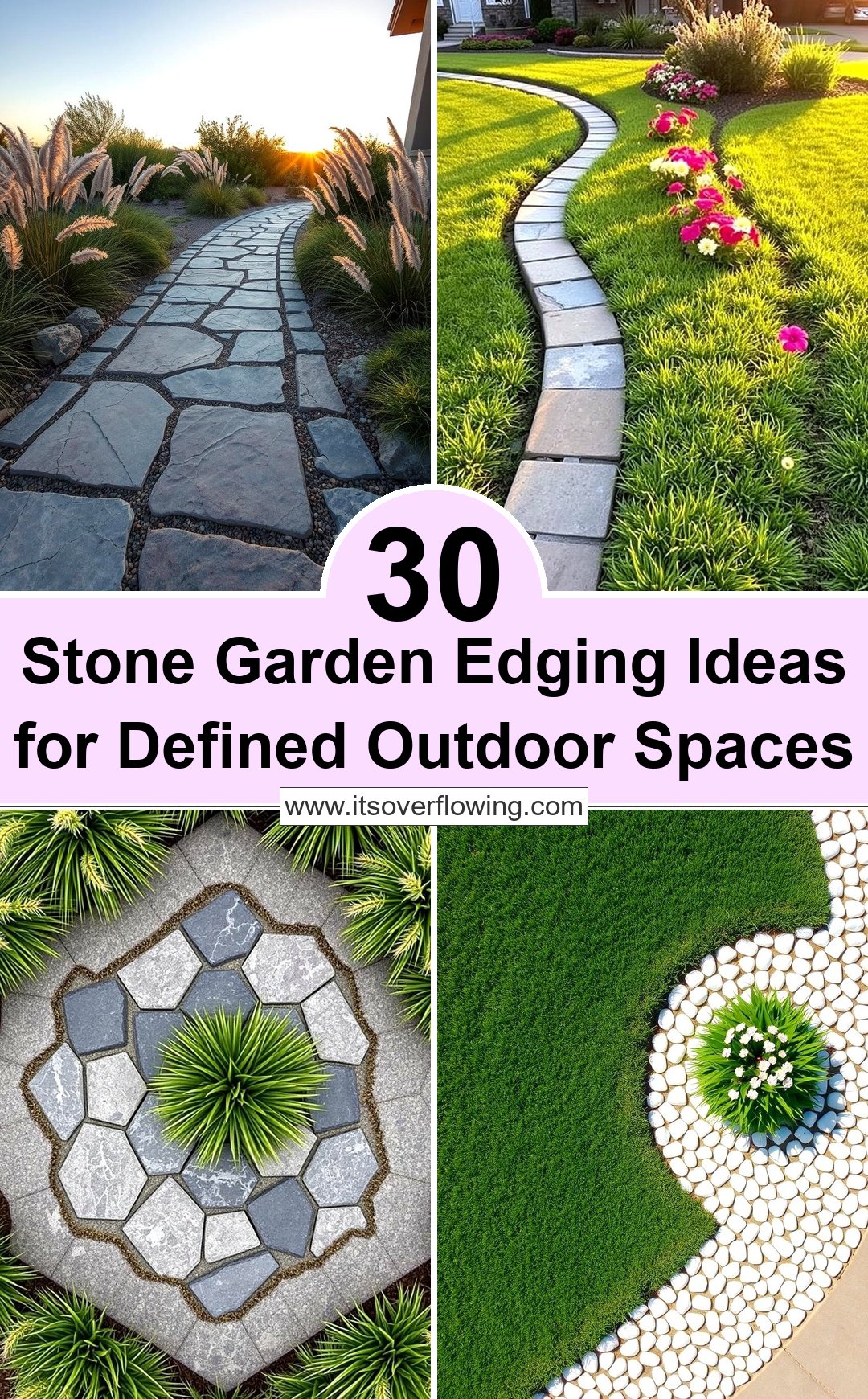 30 Stone Garden Edging Ideas for Defined Outdoor Spaces