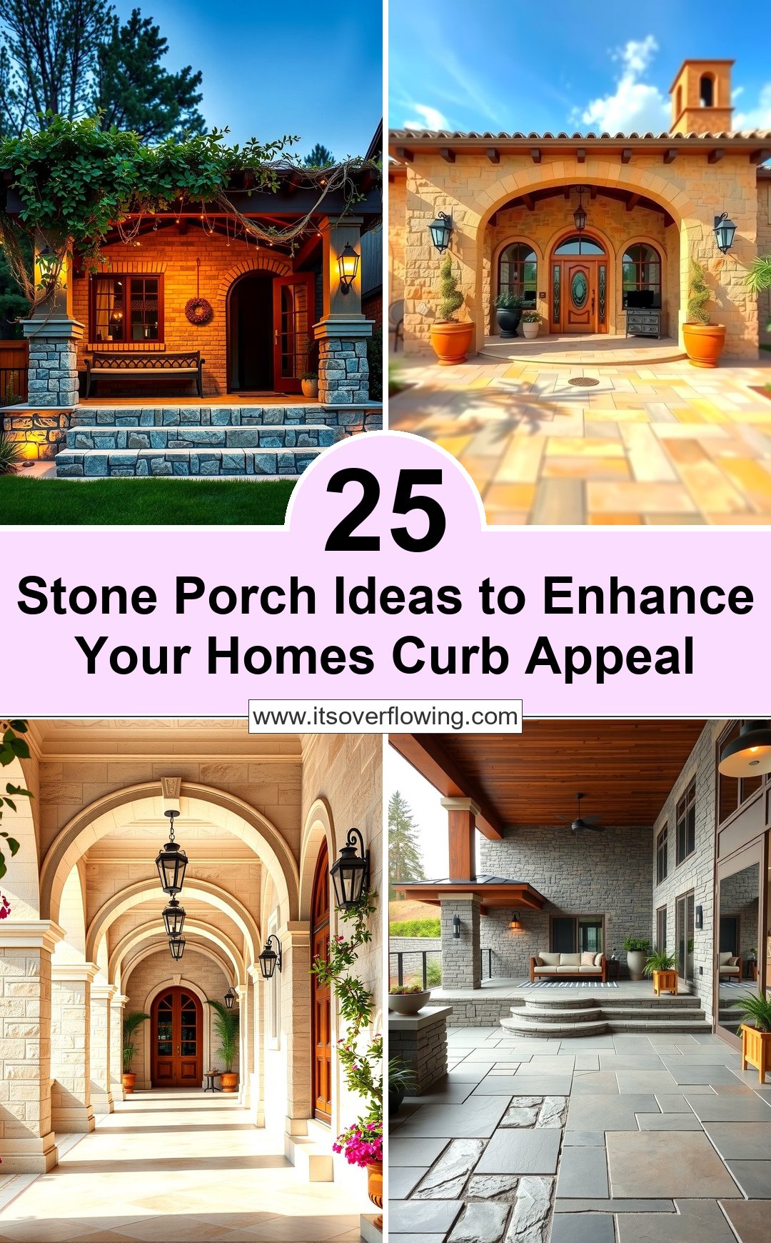 25 Stone Porch Ideas to Enhance Your Home's Curb Appeal