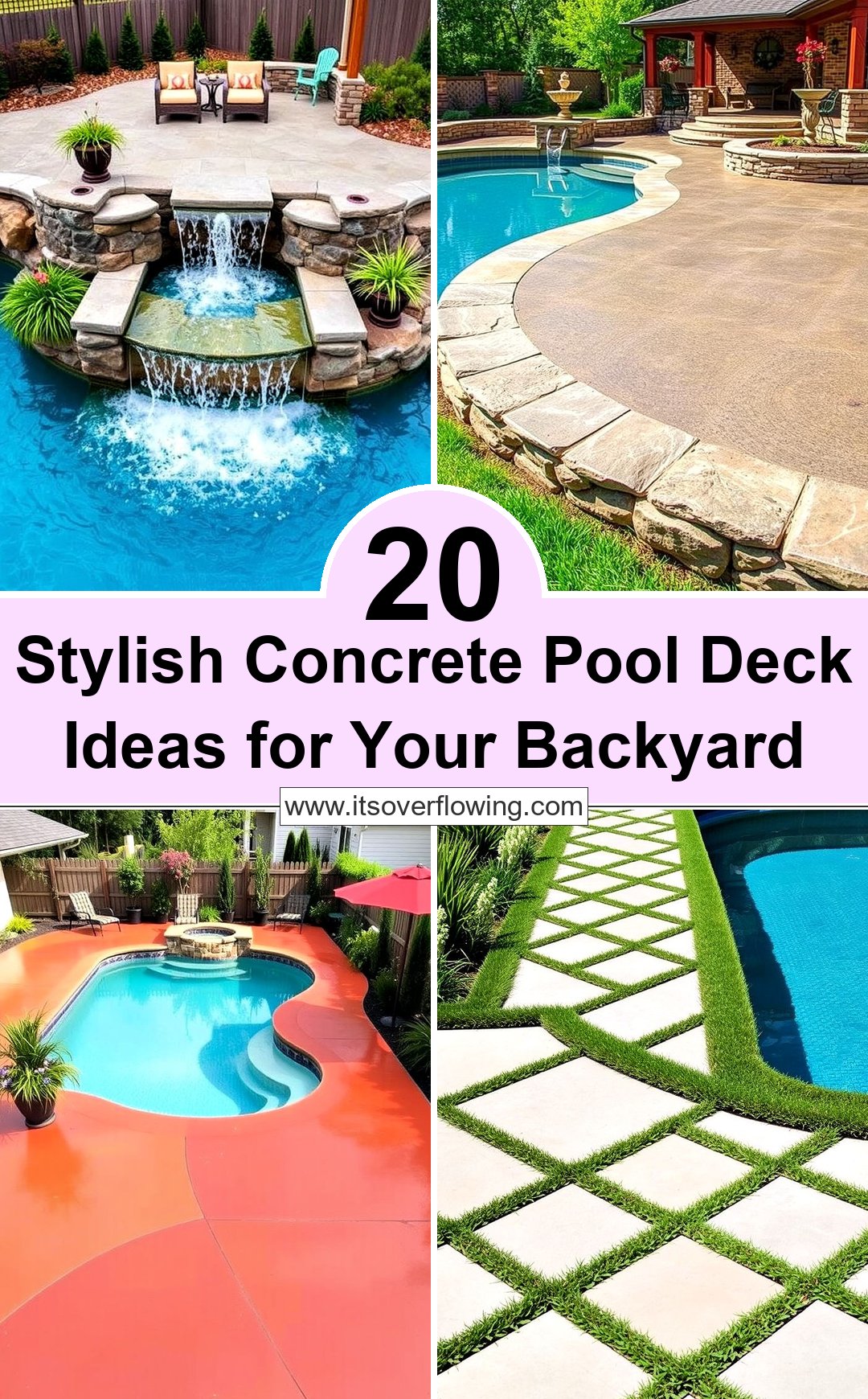 20 Stylish Concrete Pool Deck Ideas for Your Backyard