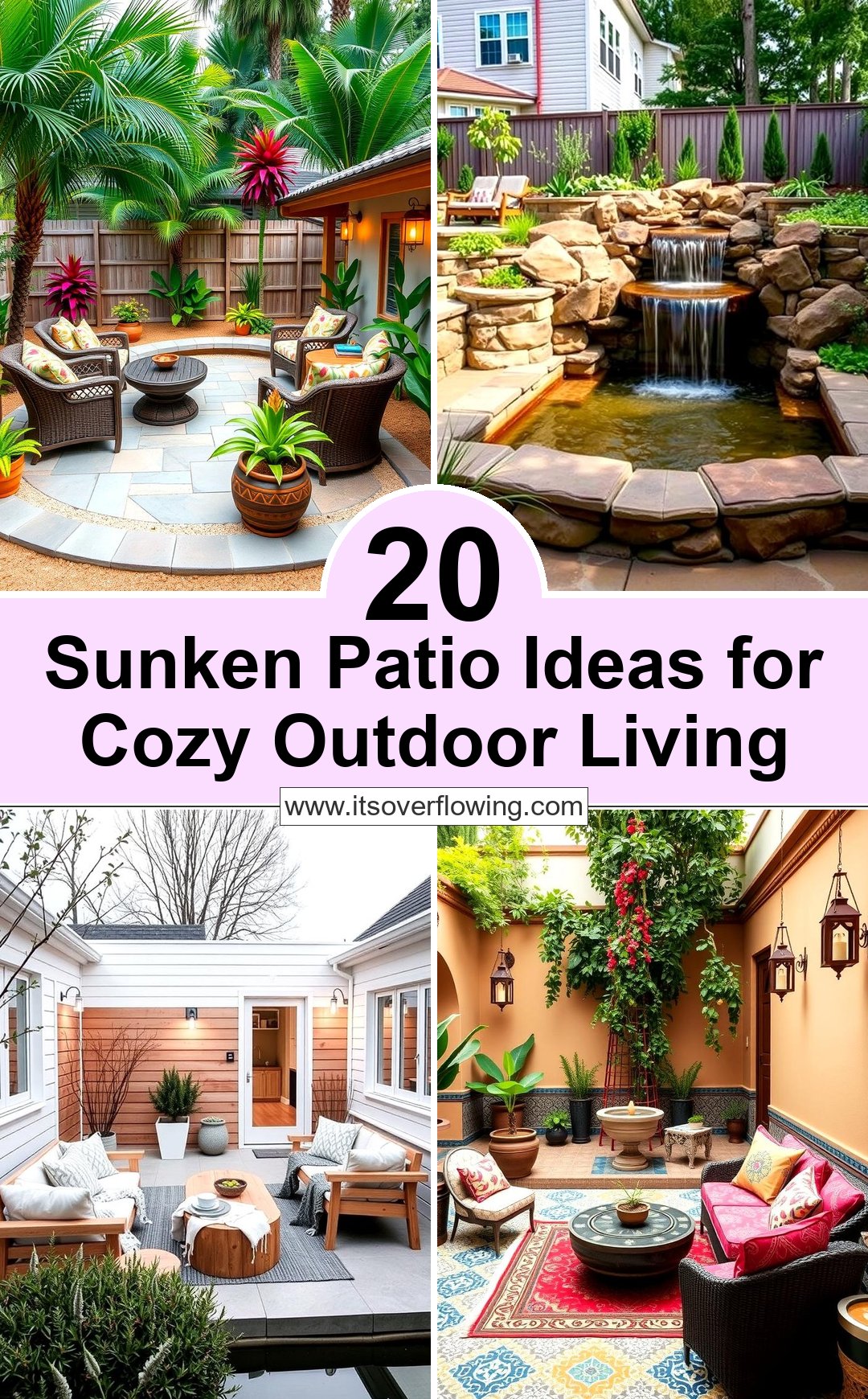 20 Sunken Patio Ideas for Cozy Outdoor Living