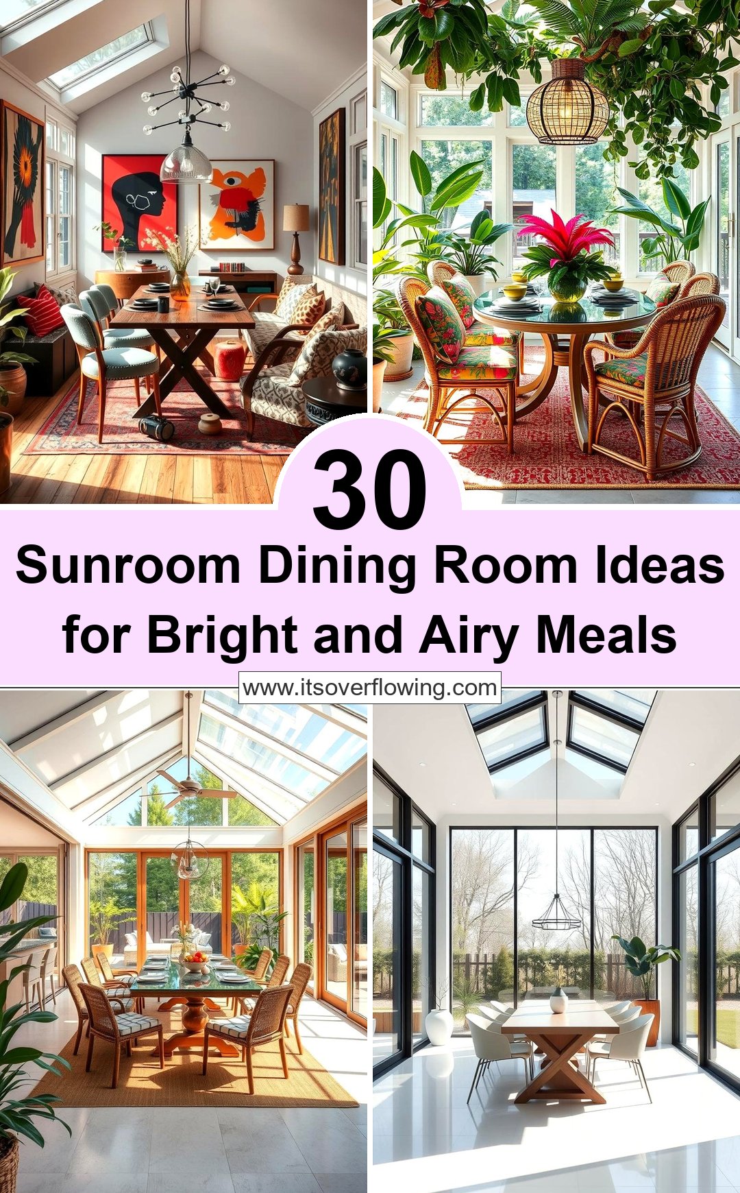 30 Sunroom Dining Room Ideas for Bright and Airy Meals