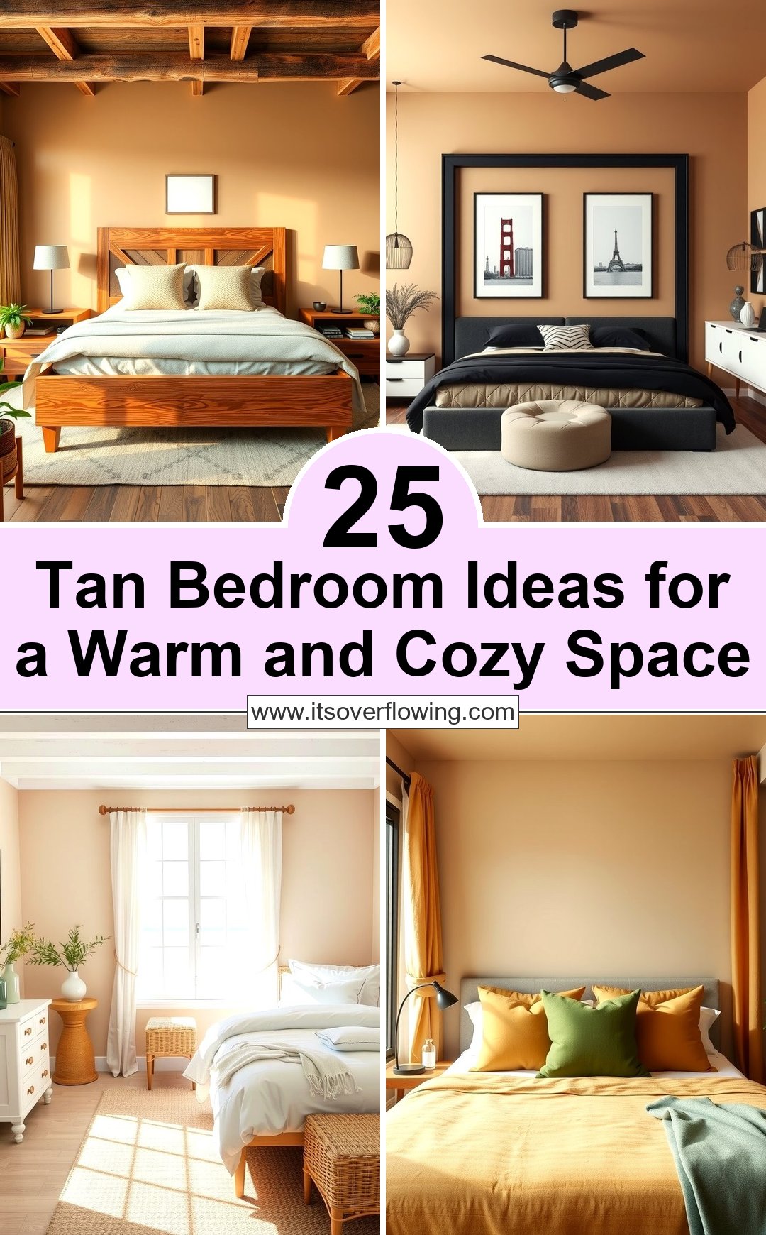 25 Tan Bedroom Ideas for a Warm and Cozy Space