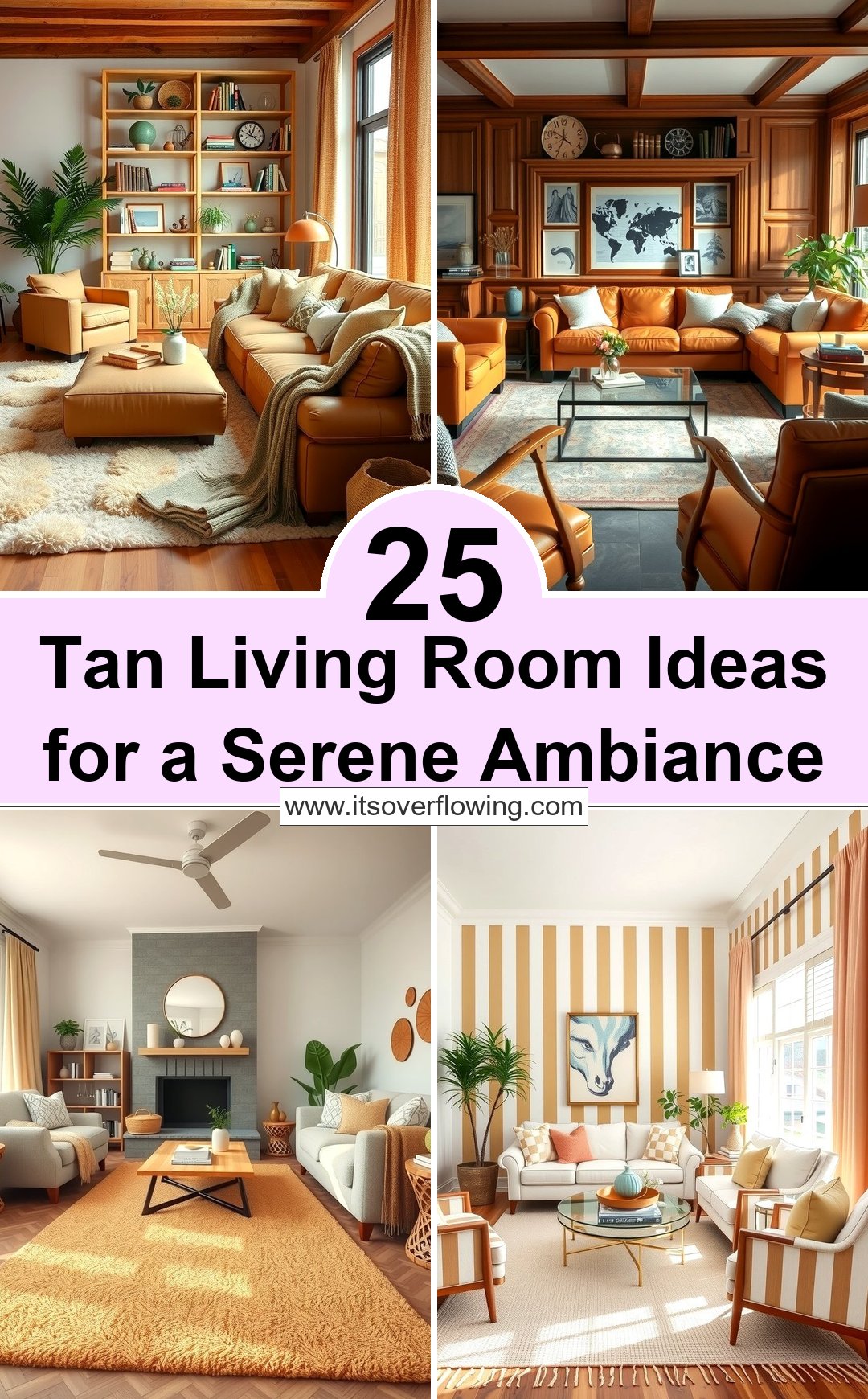 25 Tan Living Room Ideas for a Serene Ambiance