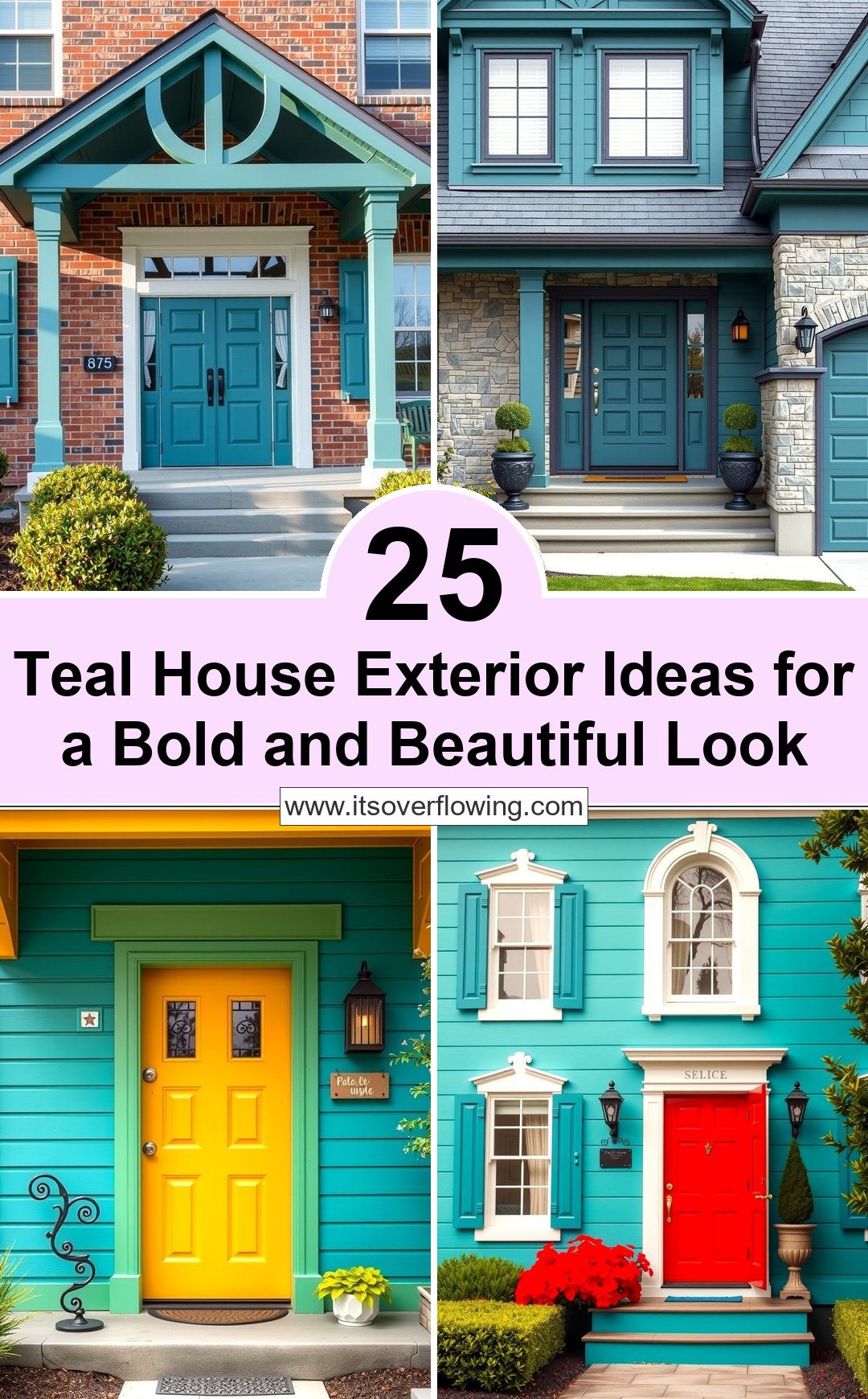 25 Teal House Exterior Ideas for a Bold and Beautiful Look