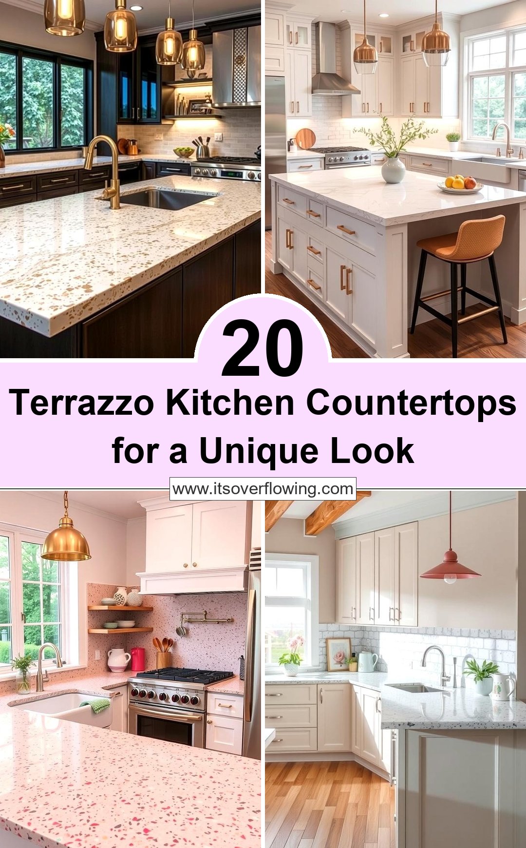 20 Terrazzo Kitchen Countertops for a Unique Look