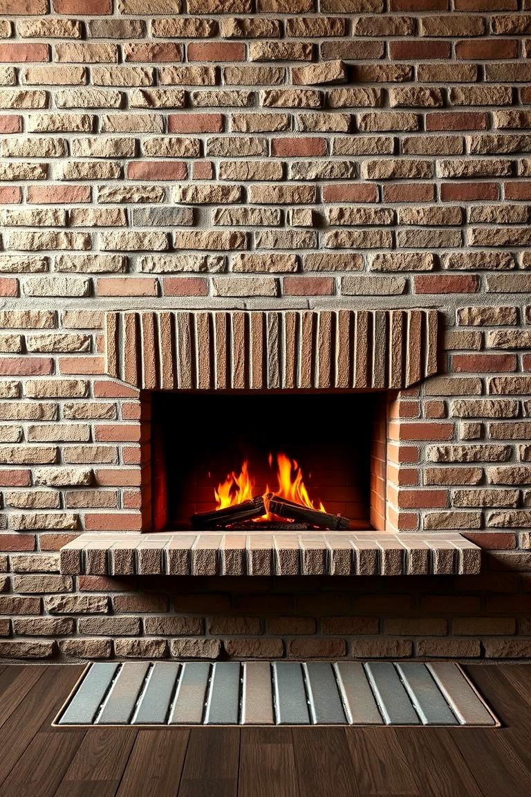 21 Rustic Brick Fireplace Ideas for Warm Living Rooms