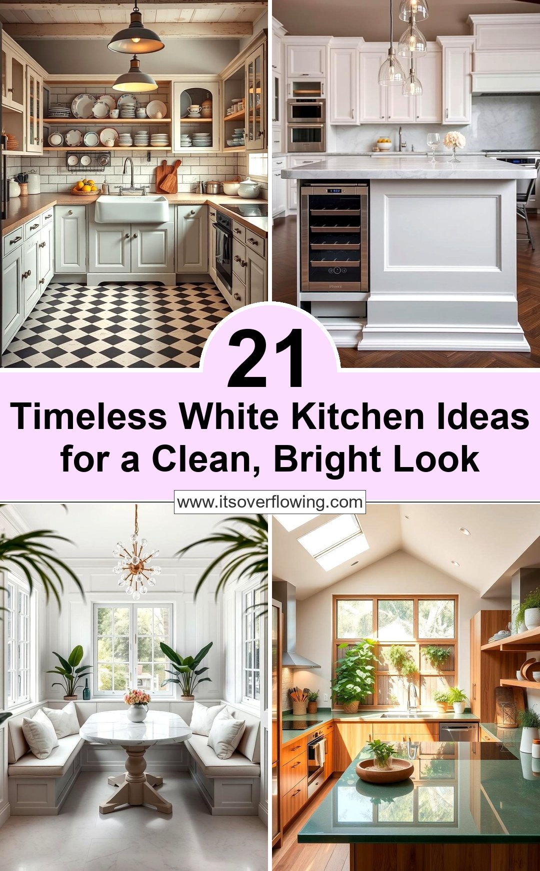 21 Timeless White Kitchen Ideas for a Clean, Bright Look