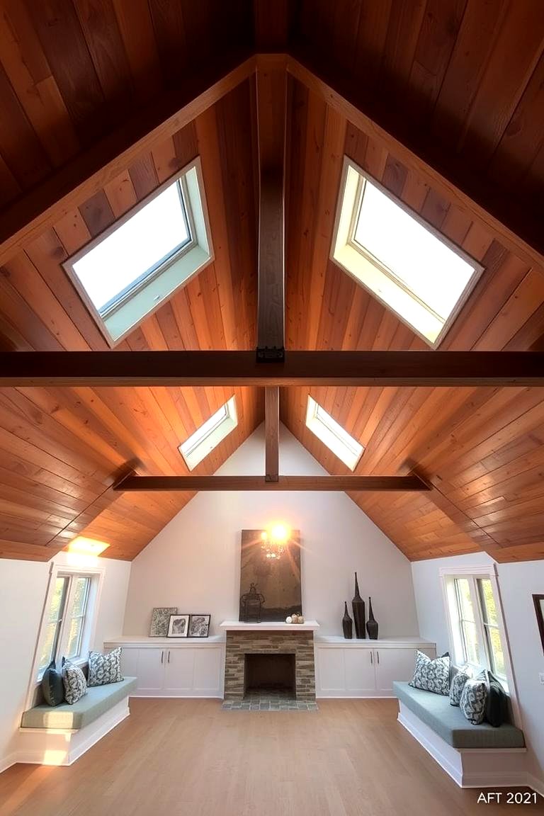 30 Vaulted Ceiling Ideas with Beams for Dramatic Room Designs