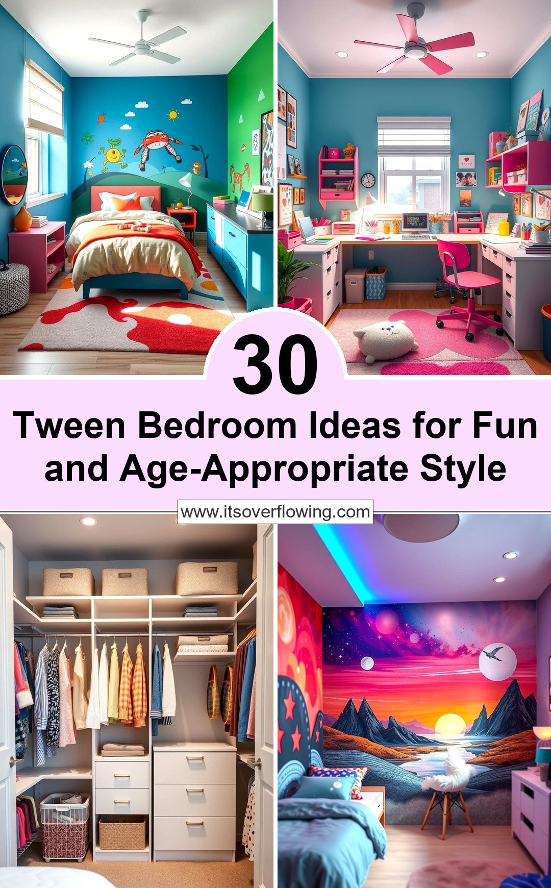 30 Tween Bedroom Ideas for Fun and Age-Appropriate Style