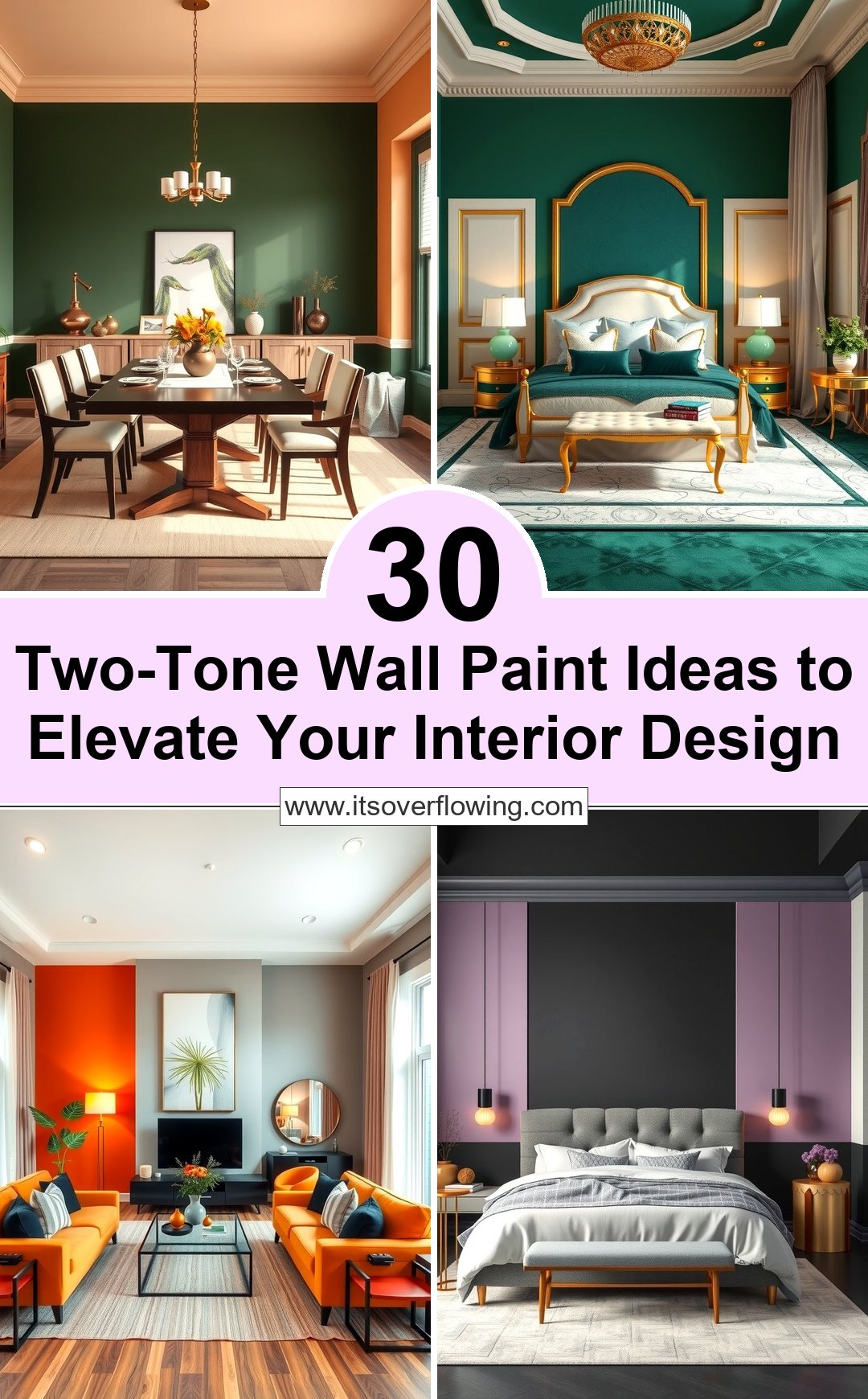 30 Two-Tone Wall Paint Ideas to Elevate Your Interior Design