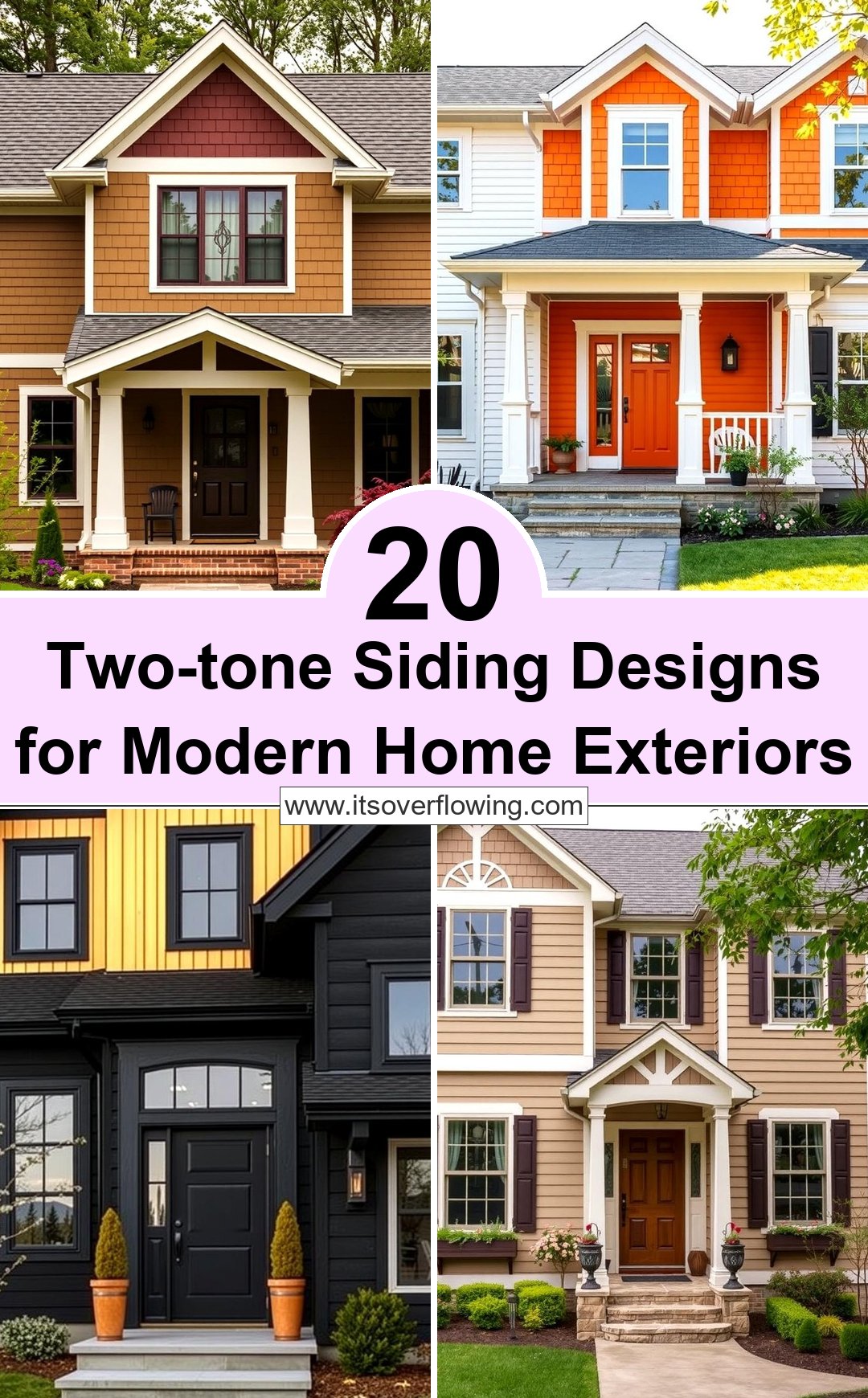 20 Two-tone Siding Designs for Modern Home Exteriors