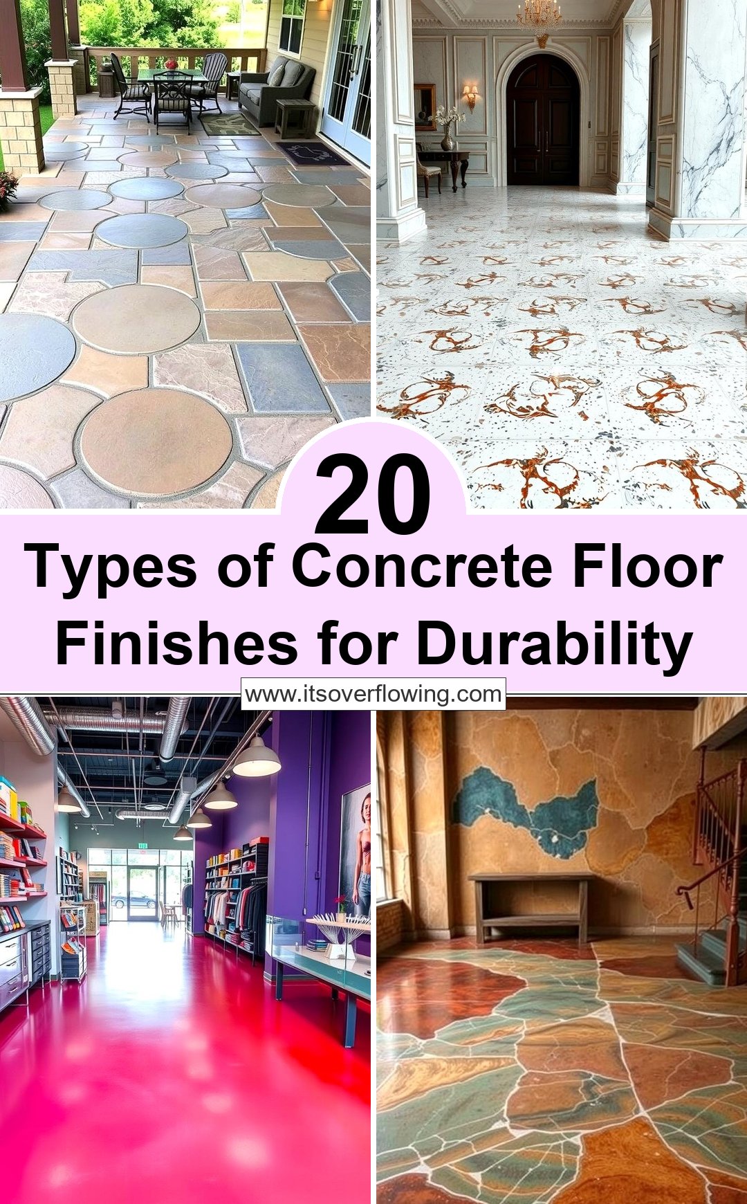 20 Types of Concrete Floor Finishes for Durability