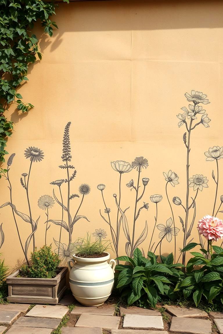 21 Garden Mural Ideas to Transform Outdoor Walls Artistically