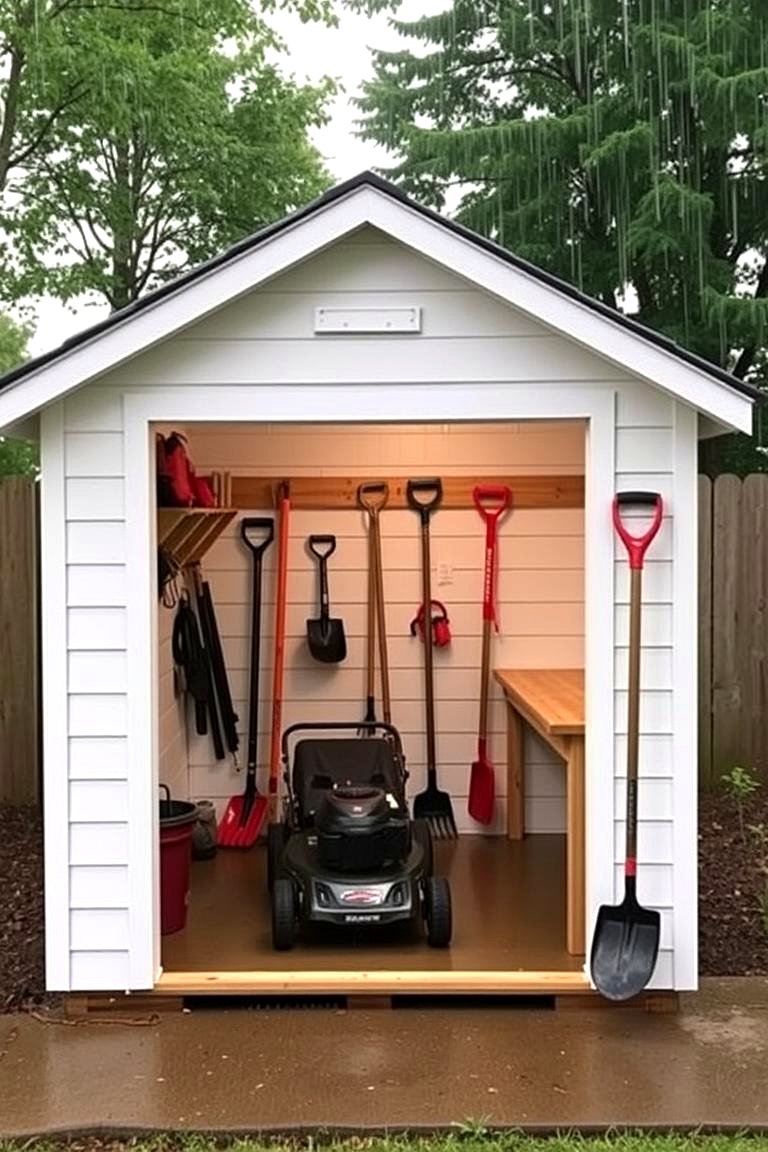 30 Practical Outdoor Storage Ideas for a Tidy Yard