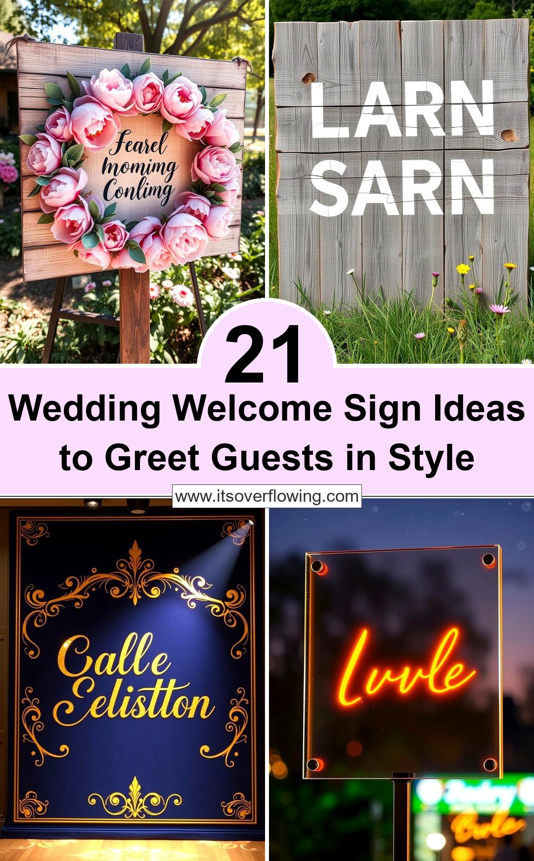 21 Wedding Welcome Sign Ideas to Greet Guests in Style