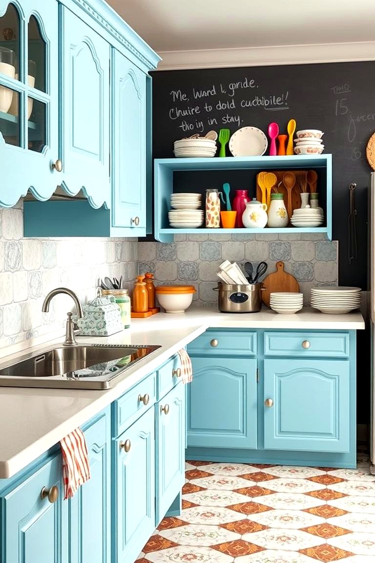 21 Blue Farmhouse Kitchen Cabinet Ideas for Rustic Charm