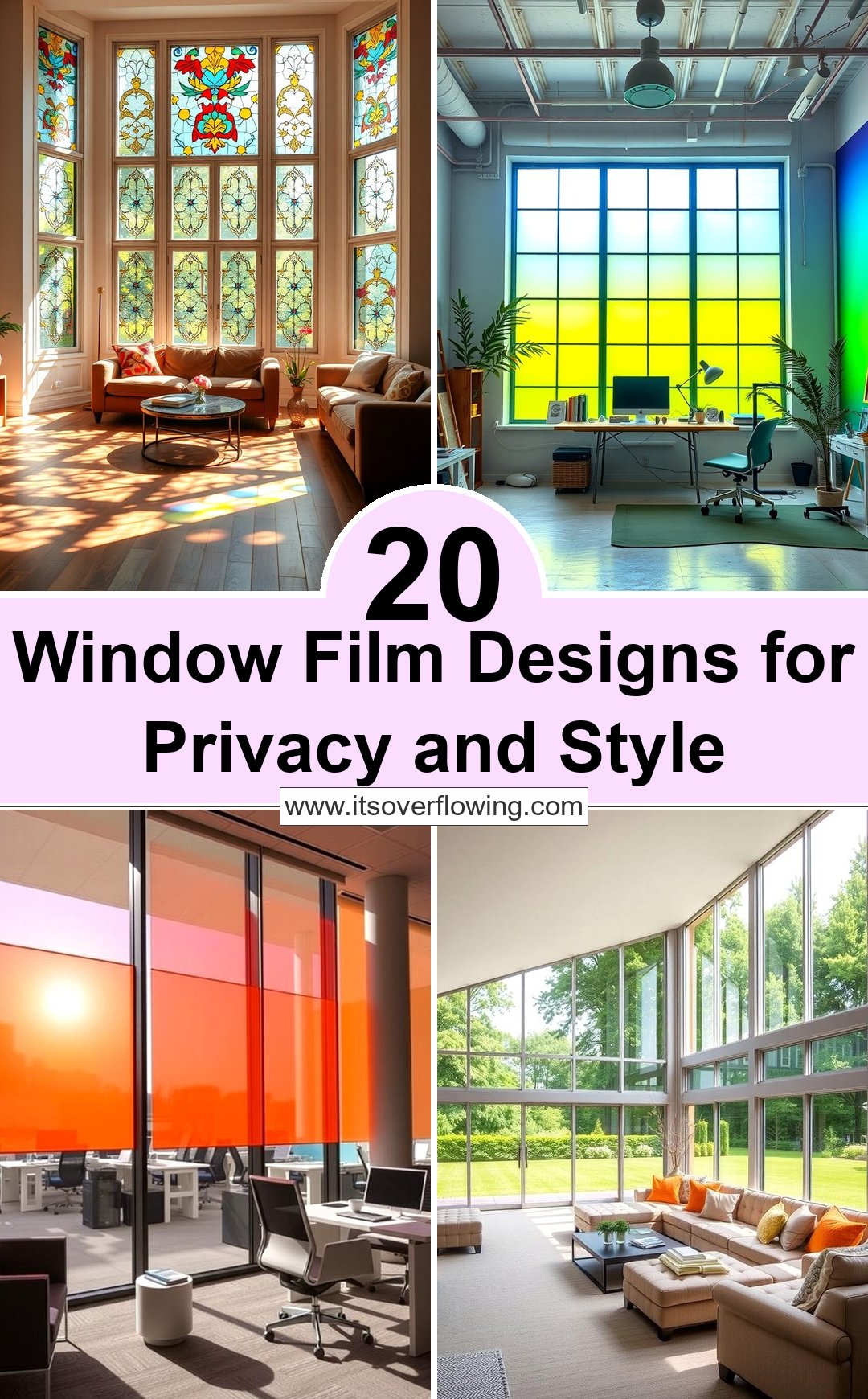 20 Window Film Designs for Privacy and Style