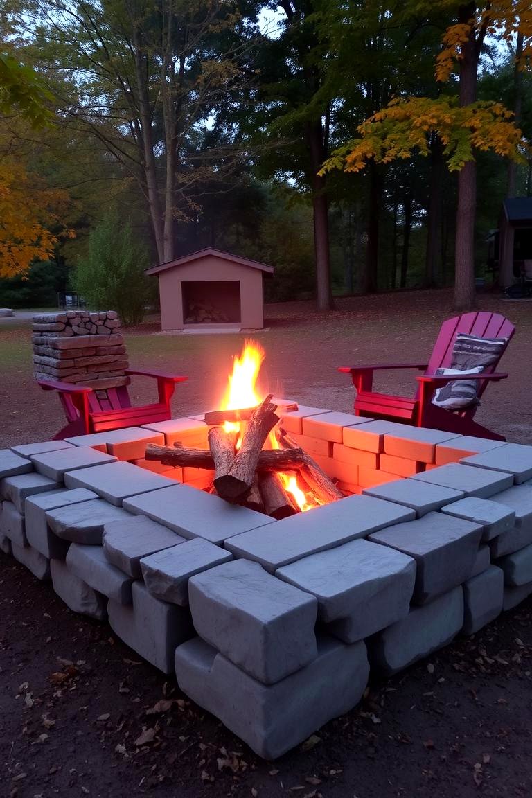 30 Square Fire Pit Ideas for Modern Outdoor Gathering Spaces