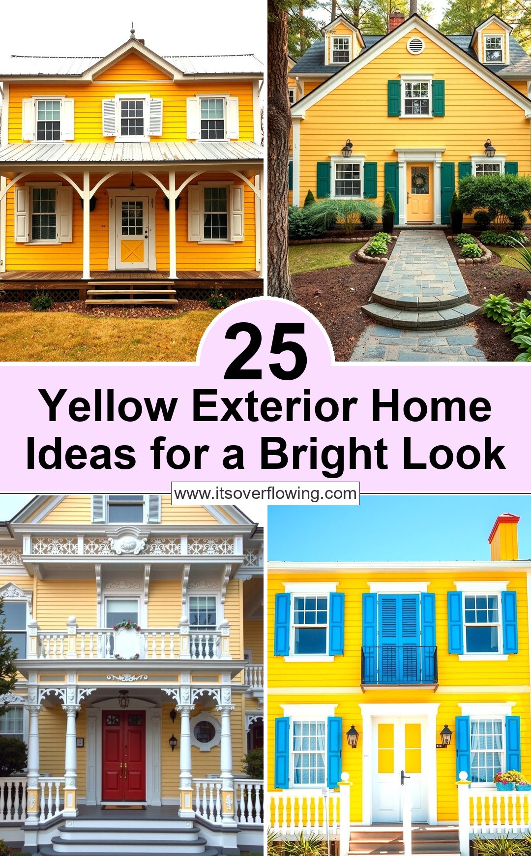 25 Yellow Exterior Home Ideas for a Bright Look