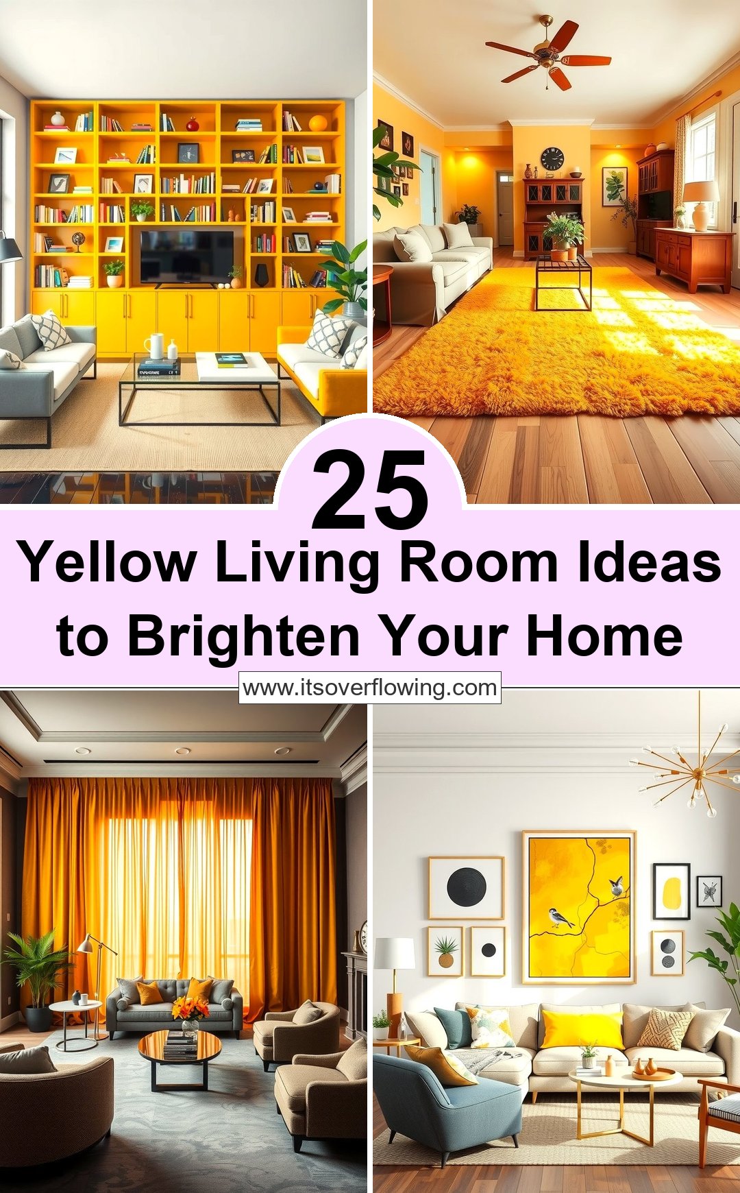 25 Yellow Living Room Ideas to Brighten Your Home