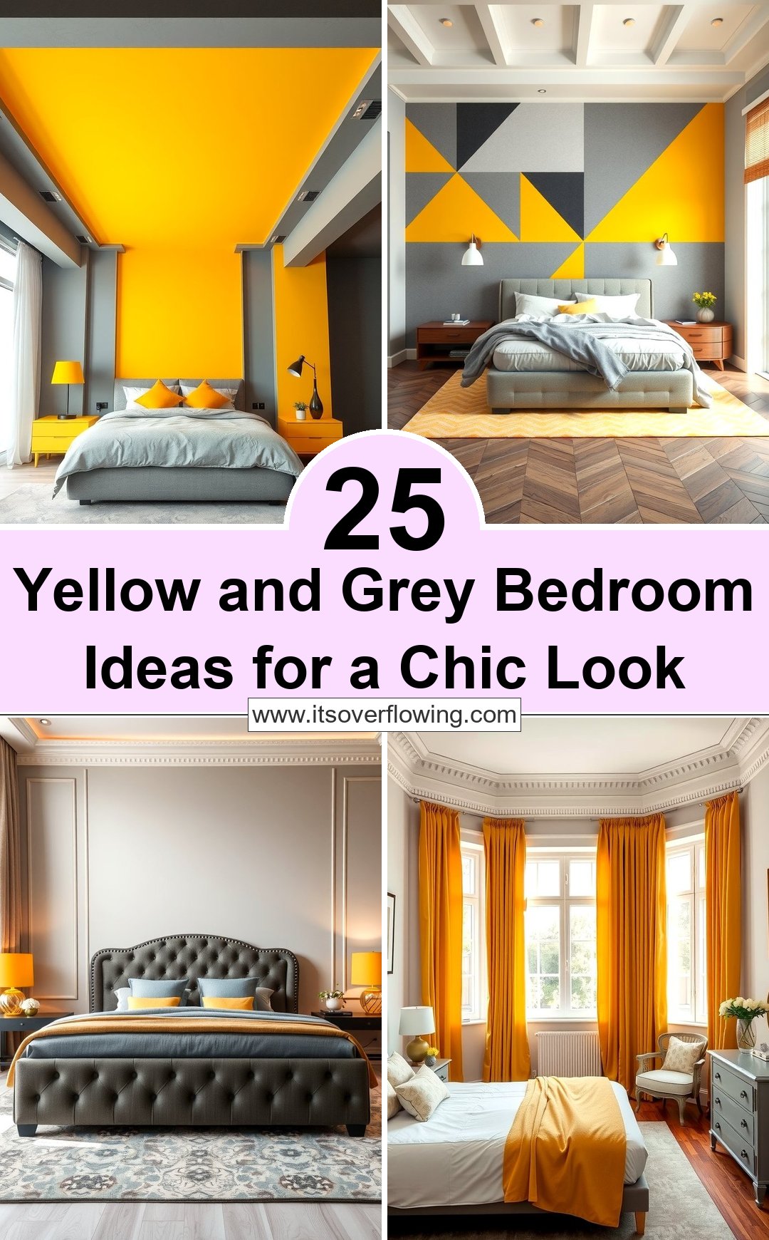 25 Yellow and Grey Bedroom Ideas for a Chic Look