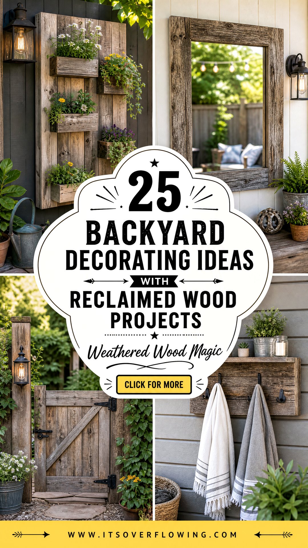 25 Backyard Decorating Ideas With Reclaimed Wood Projects To Try