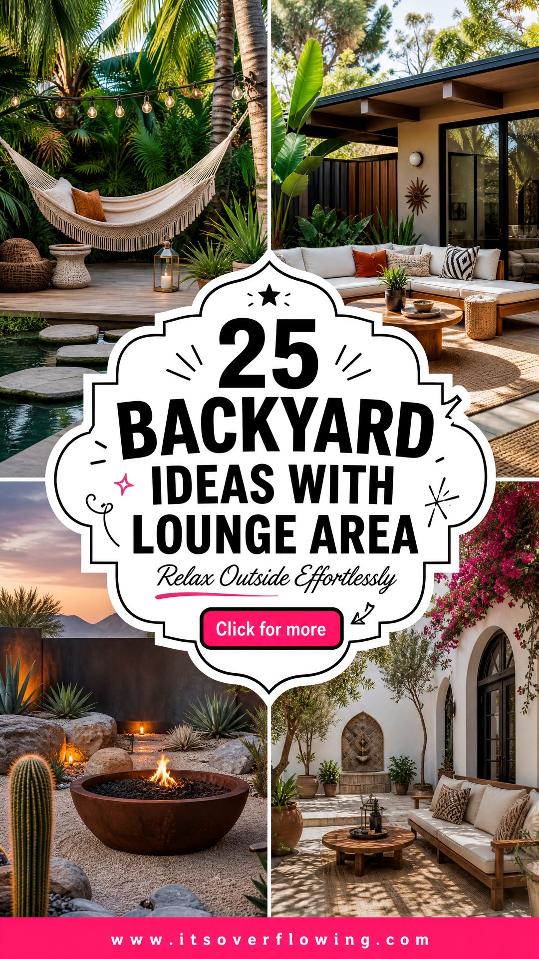 25 Backyard Ideas With Lounge Area for Effortless Relaxing