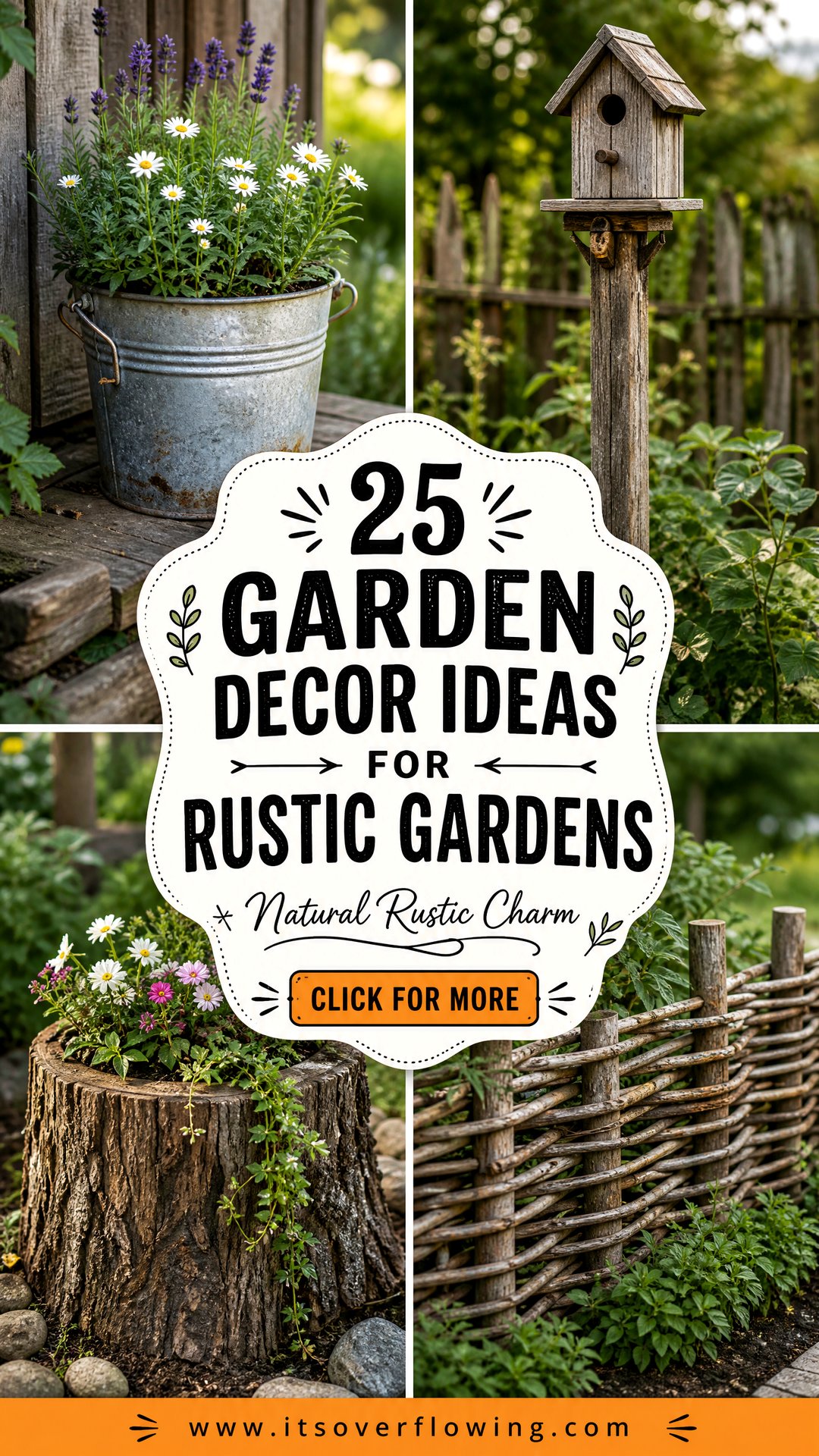 25 Garden Decor Ideas for Rustic Gardens With Natural Charm