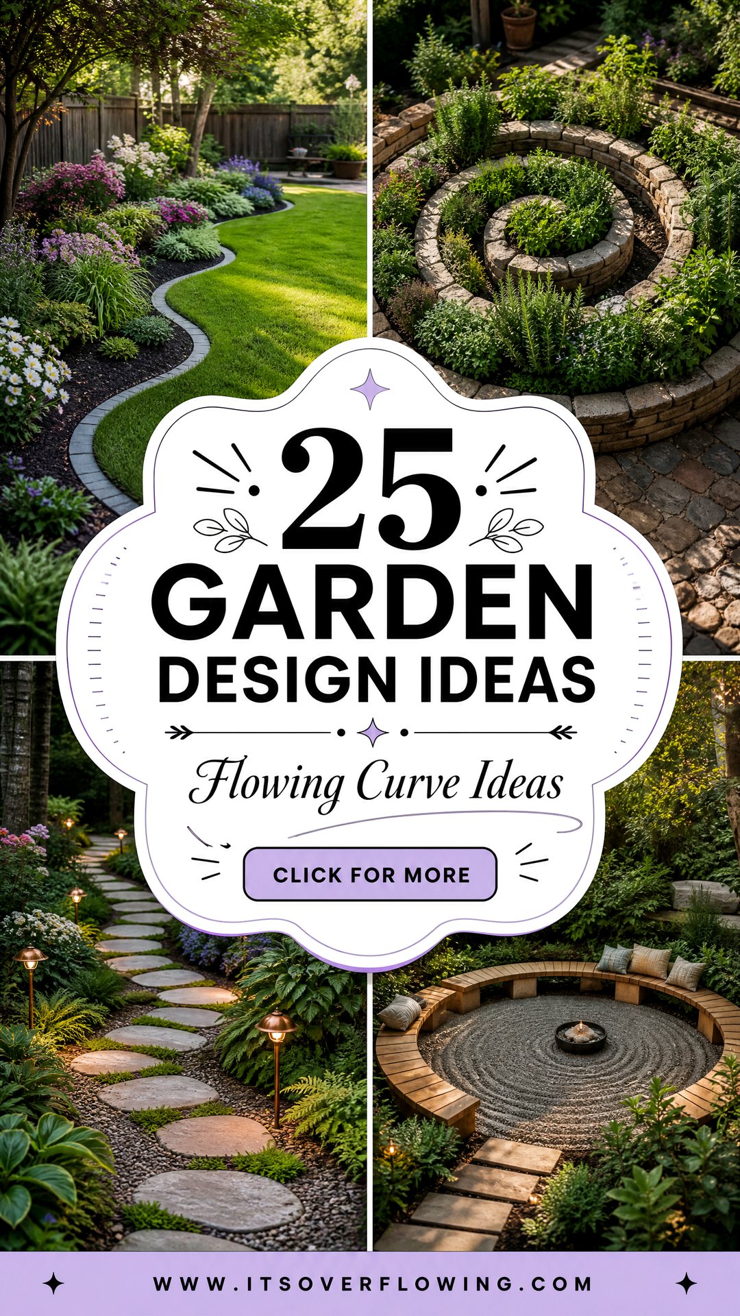 25 garden design ideas with curves for Flowing Spaces Now