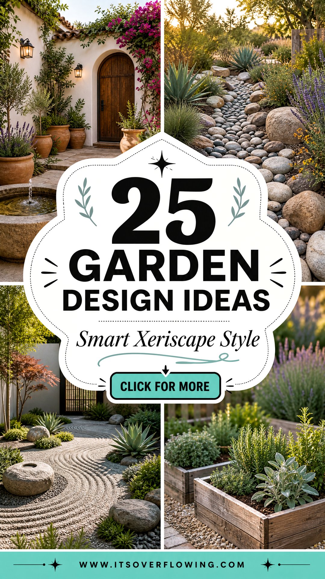 25 garden design ideas with low water plants: Smart Xeriscapes