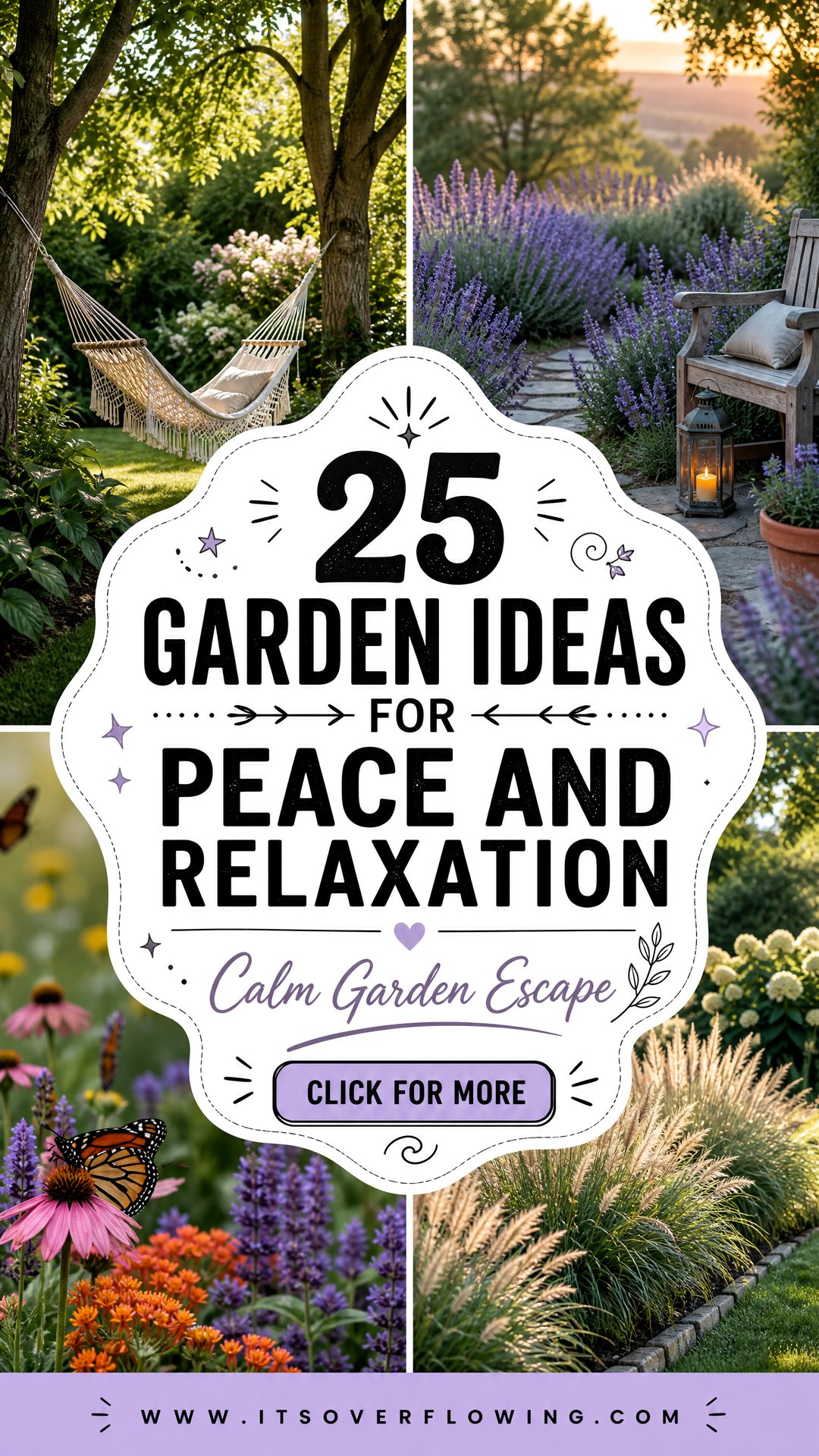 25 garden ideas for peace and relaxation: Calm Yard Tips