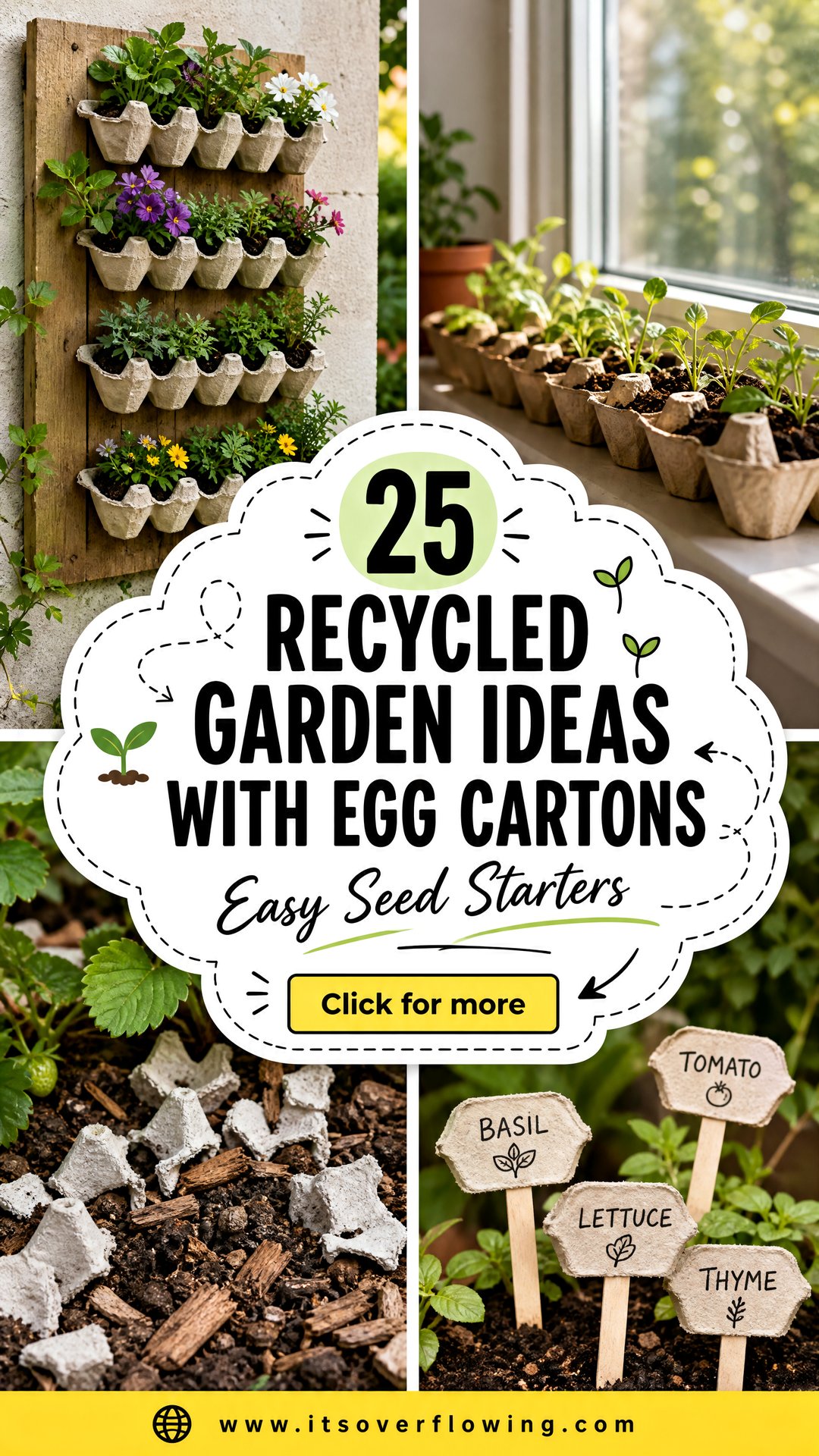 25 recycled garden ideas with egg cartons: Easy Seed DIYs