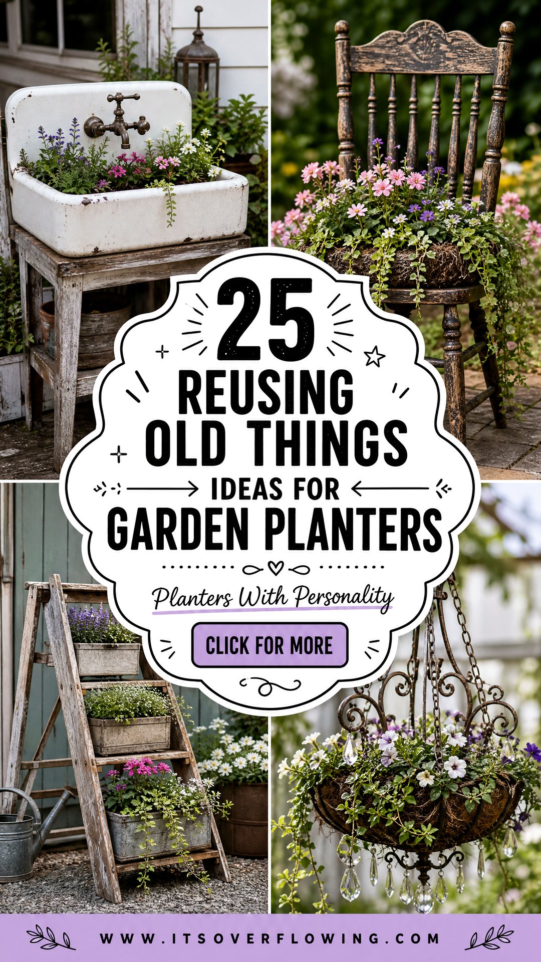 25 reusing old things ideas for garden planters
