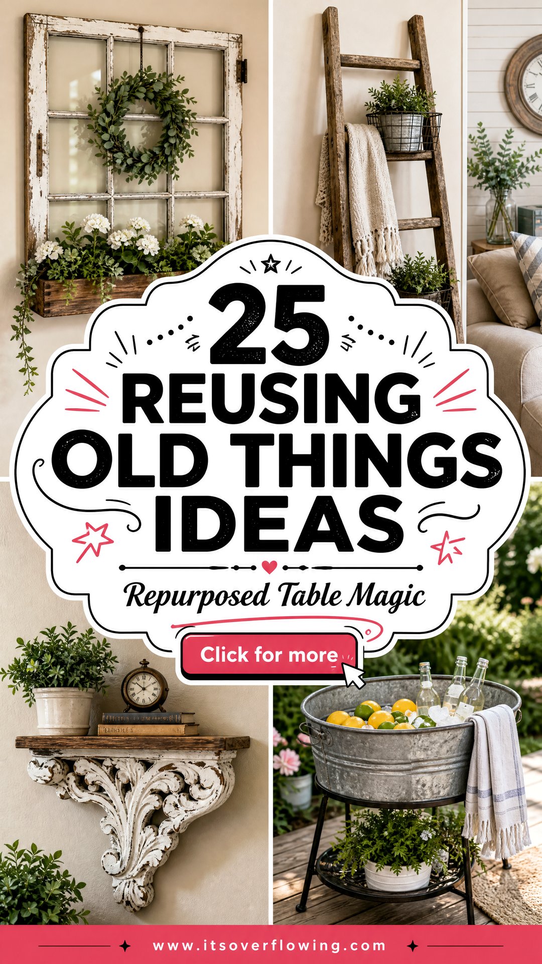 25 reusing old things ideas for tables to Try Today